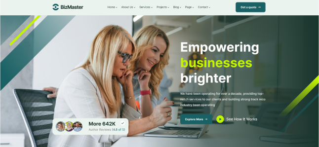 Bizmaster - Business Consulting HTML Template